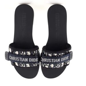 Dior | Shoes | Dior Evolution Slide Blue Oblique | Poshmark